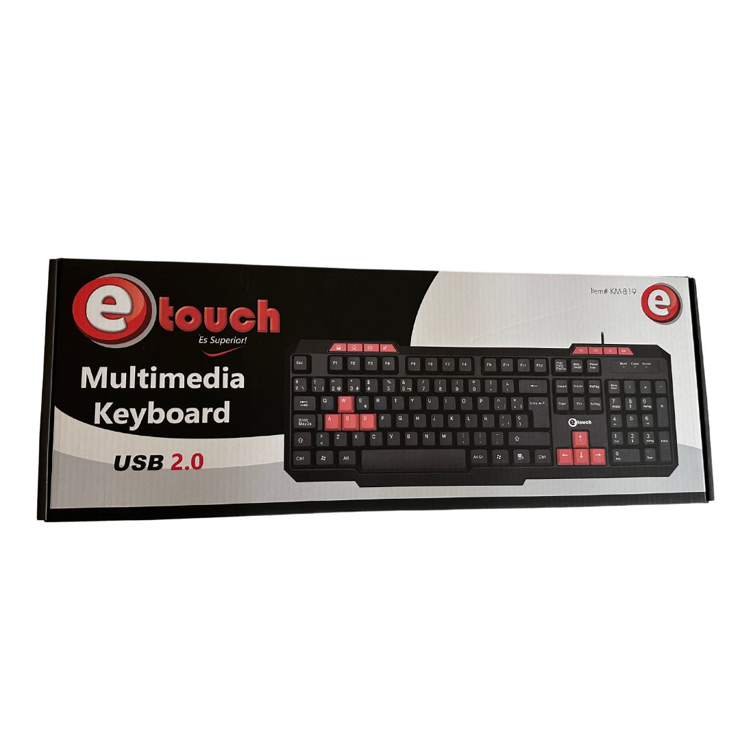 TECLADOS ETOUCH®: TECLADO MULTIMEDIA DE LUXE USB ETOUCH®